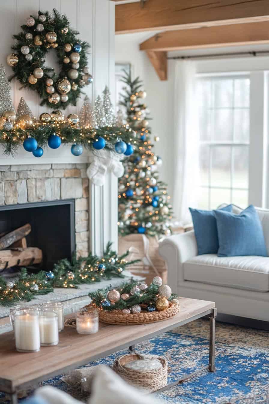 28 Unique Blue Christmas Tree Ideas To Wow Your Guests | The Olive ...