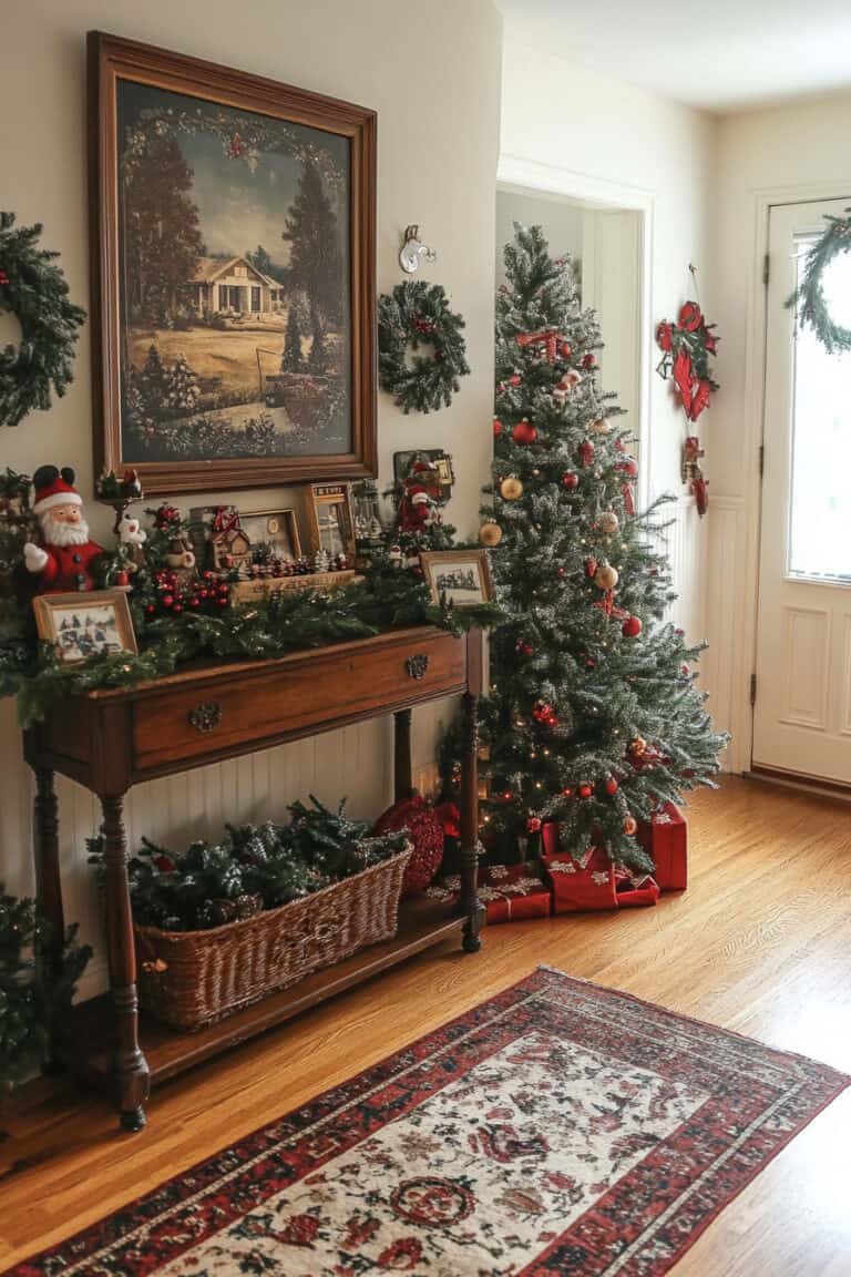 24 Stunning Christmas Entryway Ideas | The Olive Branch Nest
