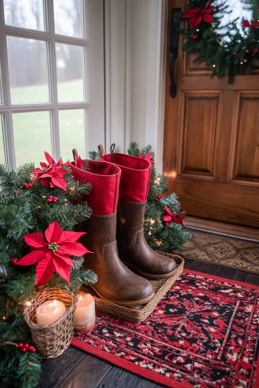 24 Stunning Christmas Entryway Ideas | The Olive Branch Nest