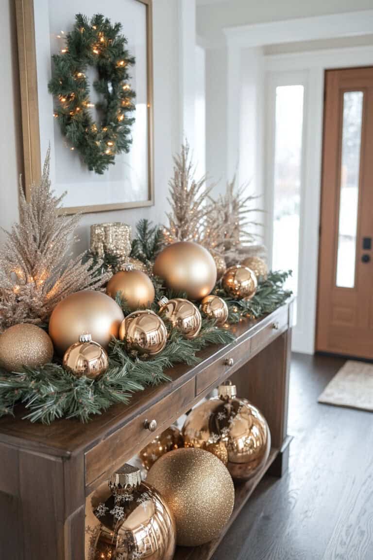 24 Stunning Christmas Entryway Ideas | The Olive Branch Nest