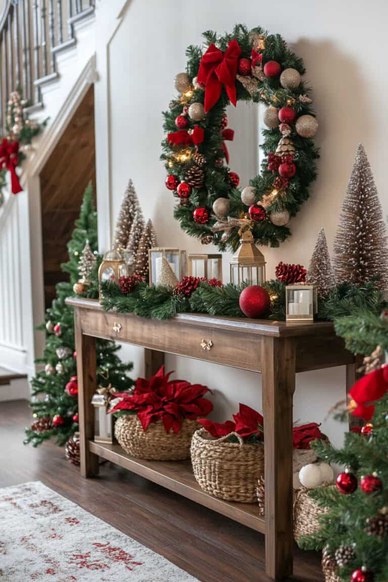 24 Stunning Christmas Entryway Ideas | The Olive Branch Nest