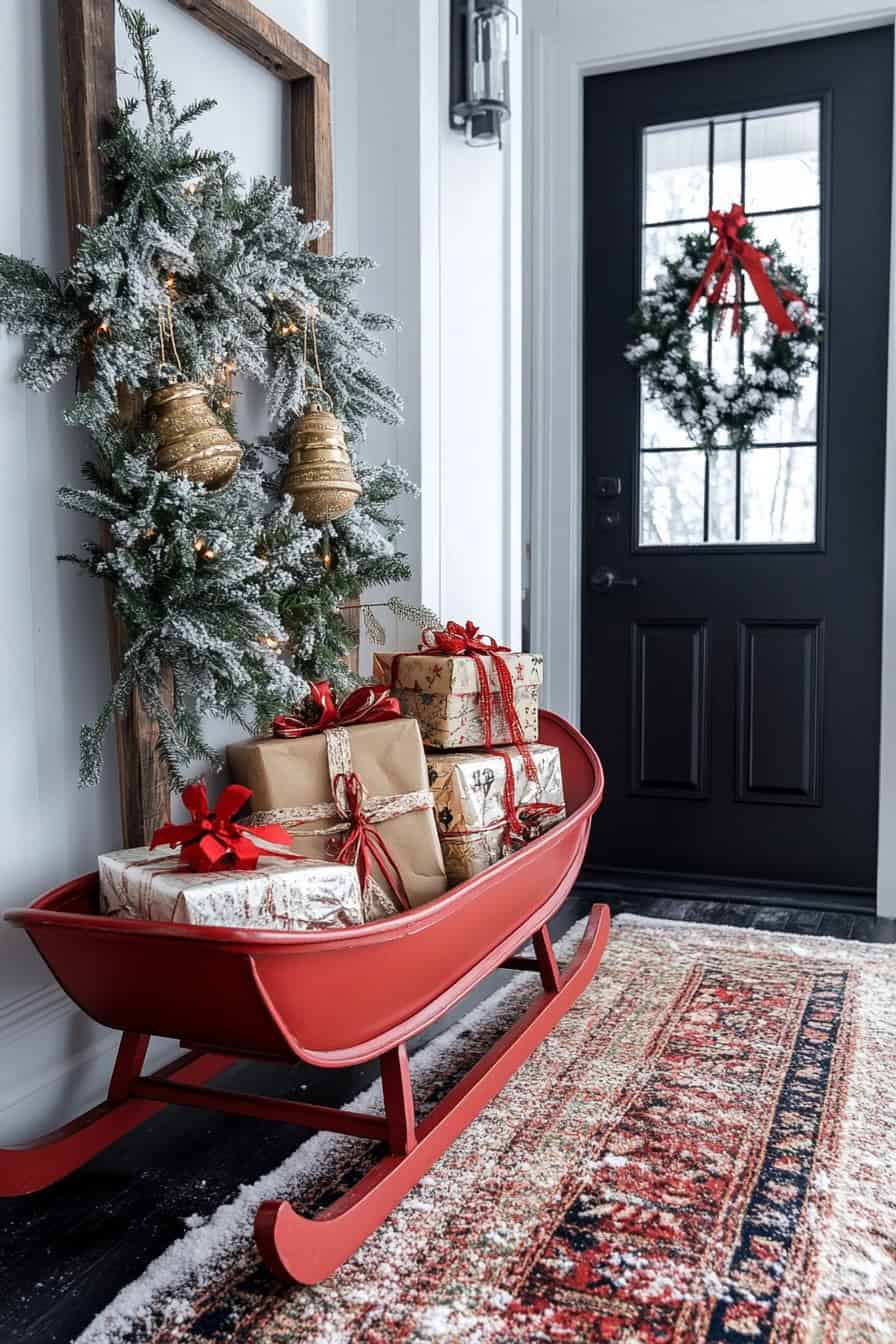 24 Stunning Christmas Entryway Ideas | The Olive Branch Nest