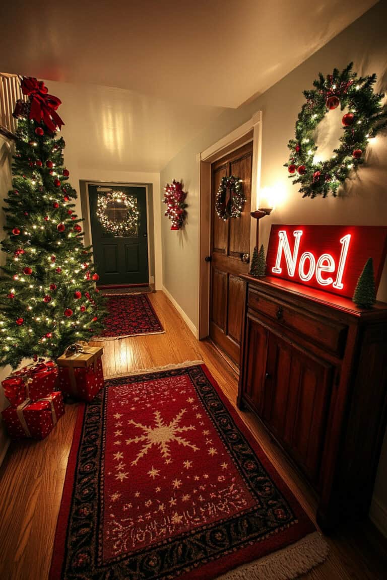 24 Stunning Christmas Entryway Ideas | The Olive Branch Nest