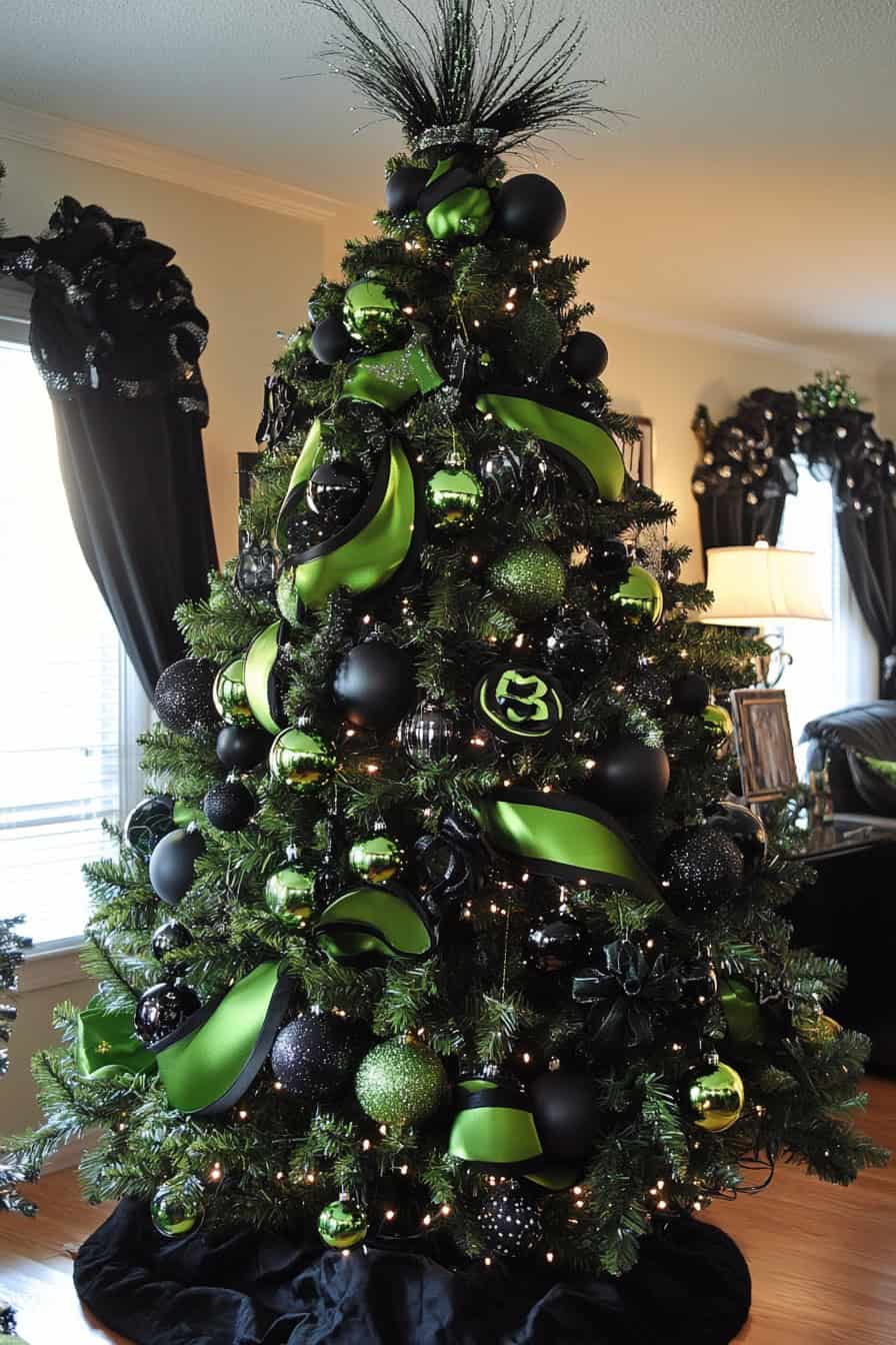Dark & Dazzling: Chic Black Christmas Trees For The Holidays | The ...