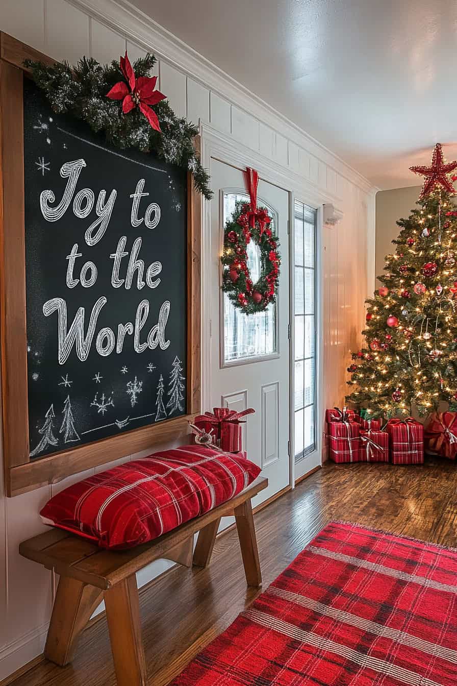 24 Stunning Christmas Entryway Ideas | The Olive Branch Nest