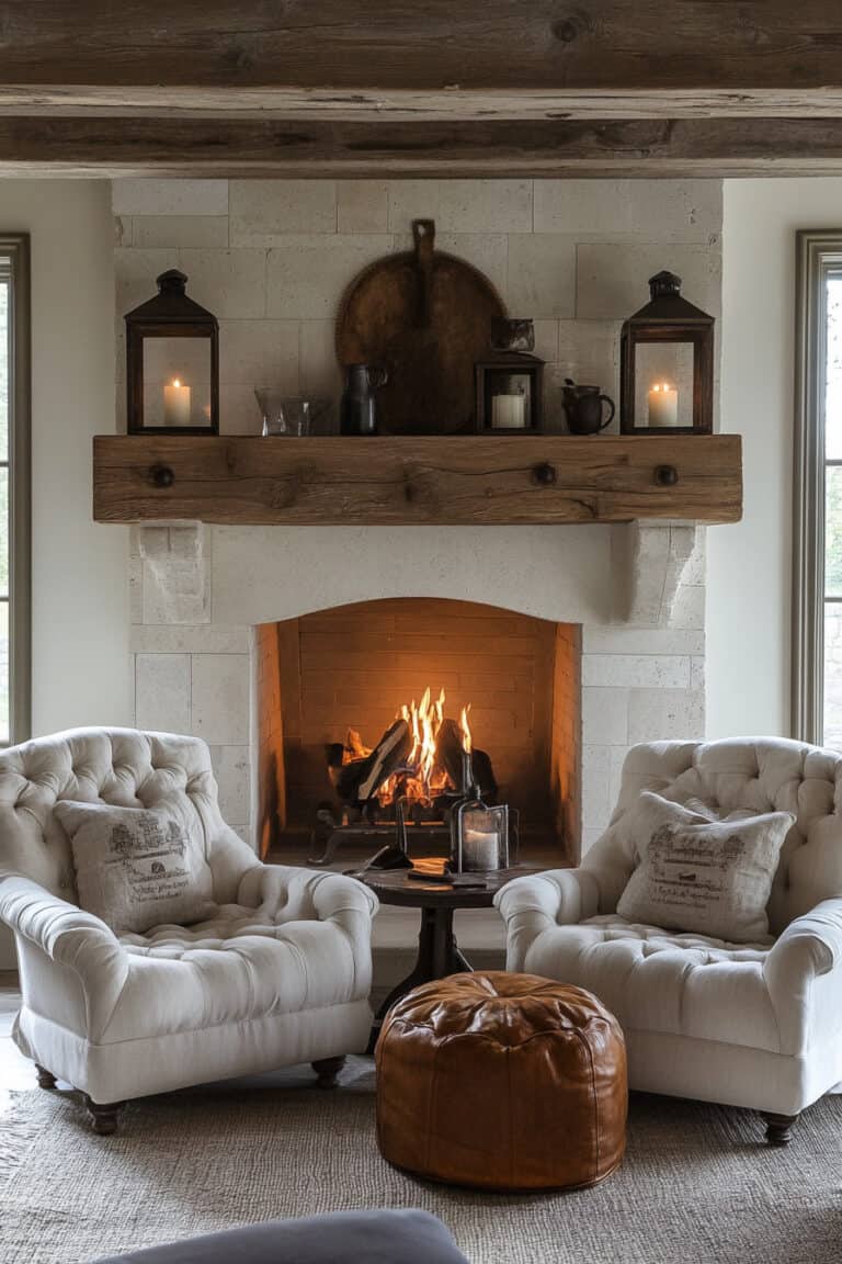 Stunning Limestone Fireplace Ideas For Your Home | The Olive Branch Nest