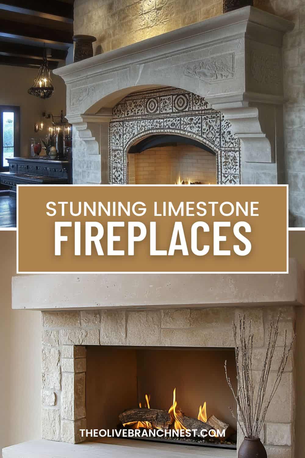 Stunning Limestone Fireplace Ideas For Your Home | The Olive Branch Nest