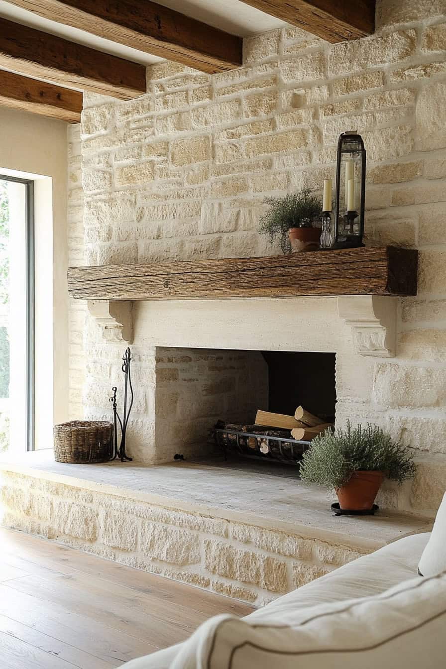 Stunning Limestone Fireplace Ideas For Your Home | The Olive Branch Nest