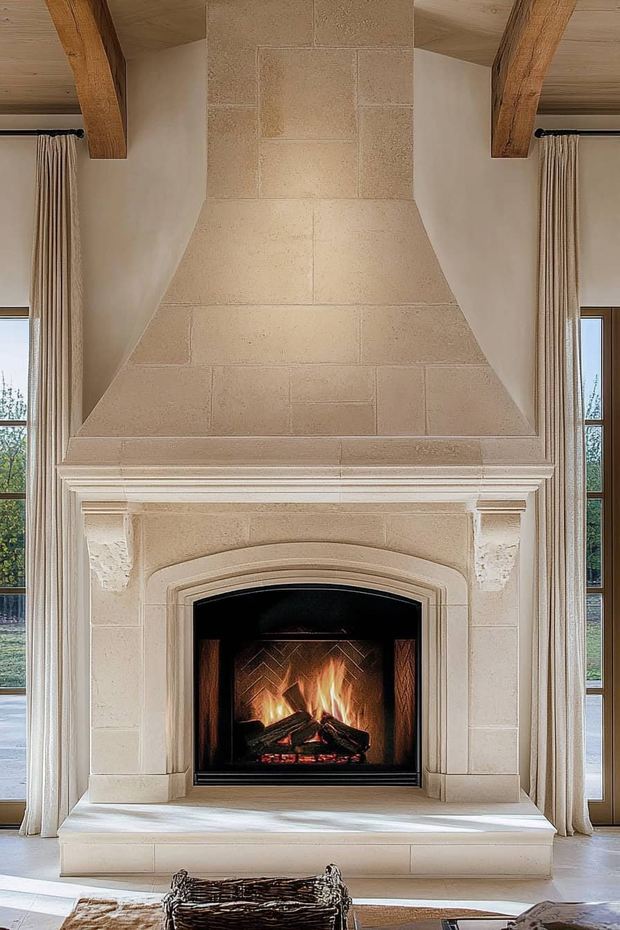 Stunning Limestone Fireplace Ideas For Your Home | The Olive Branch Nest