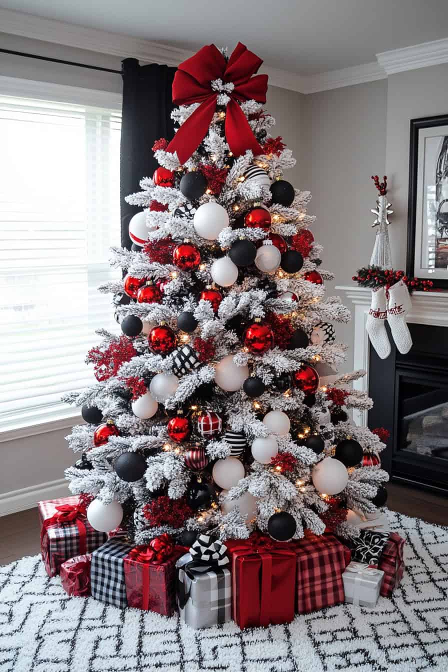 8 Red Christmas Tree Ideas: Festive And Beautiful | The Olive Branch Nest