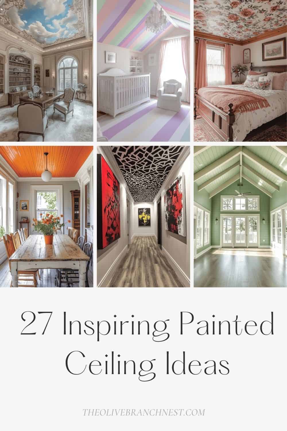 27 Painted Ceilings To Add A Touch Of Unique Elegance And Style | The ...