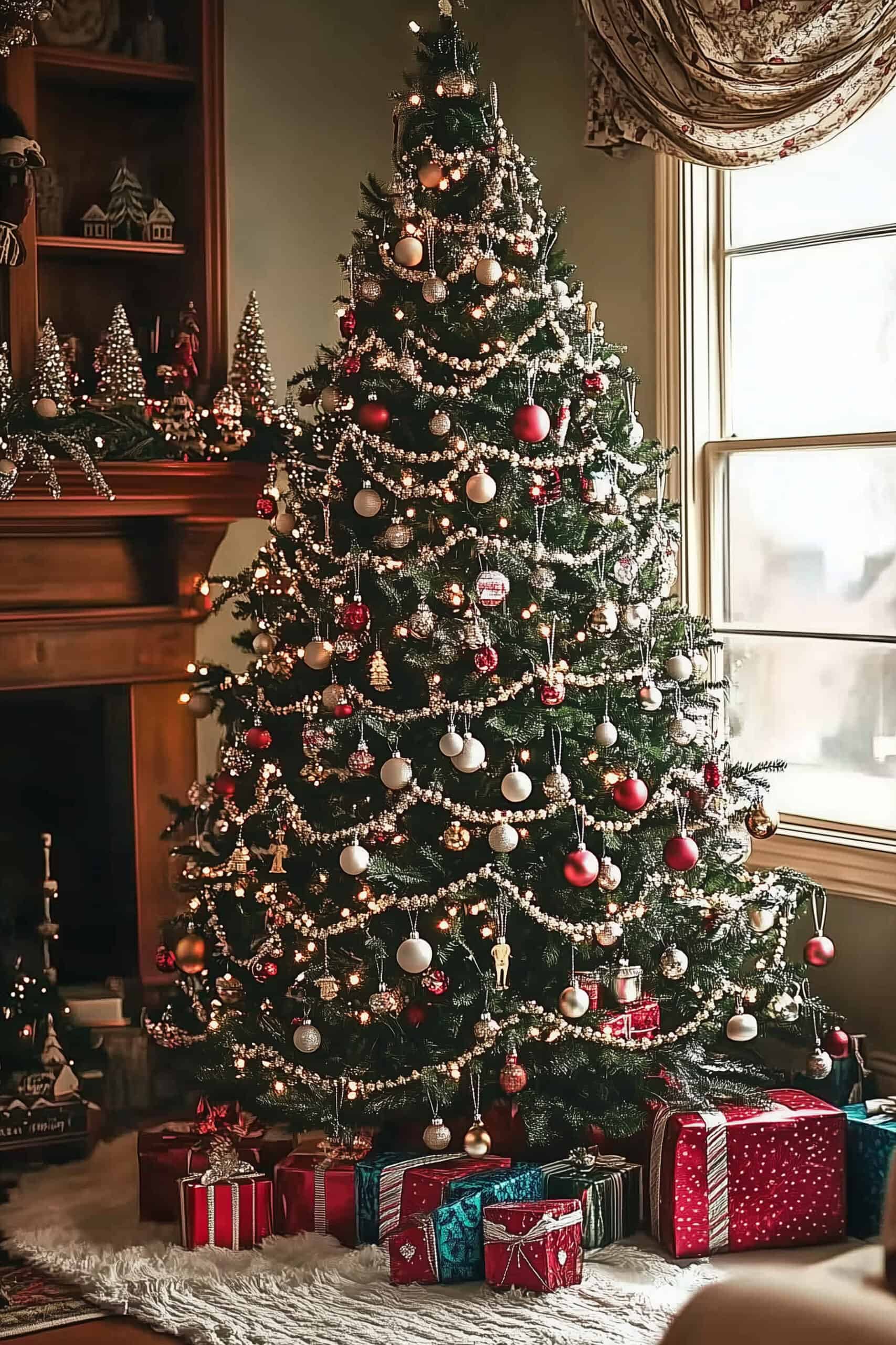 20 Vintage Christmas Tree Ideas For A Timeless Holiday Look | The Olive Branch Nest