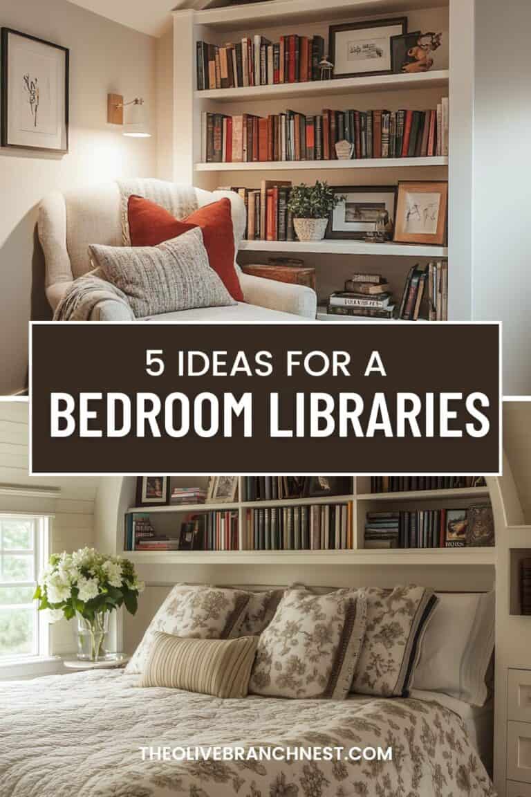 5 Creative Bedroom Library Ideas For Book Lovers | The Olive Branch Nest