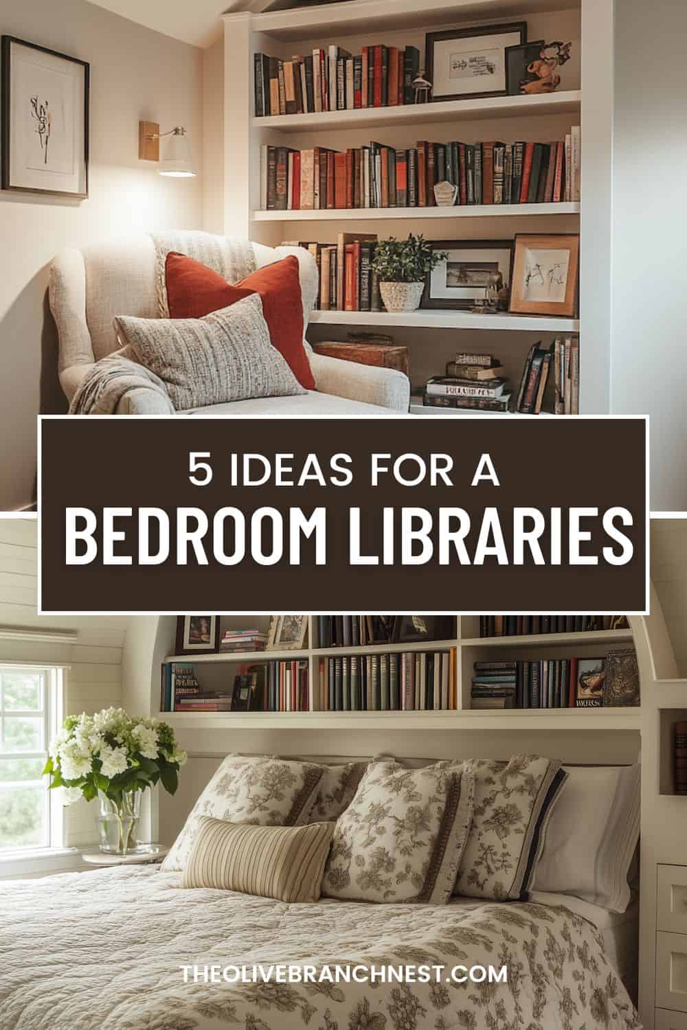 5 Creative Bedroom Library Ideas For Book Lovers | The Olive Branch Nest