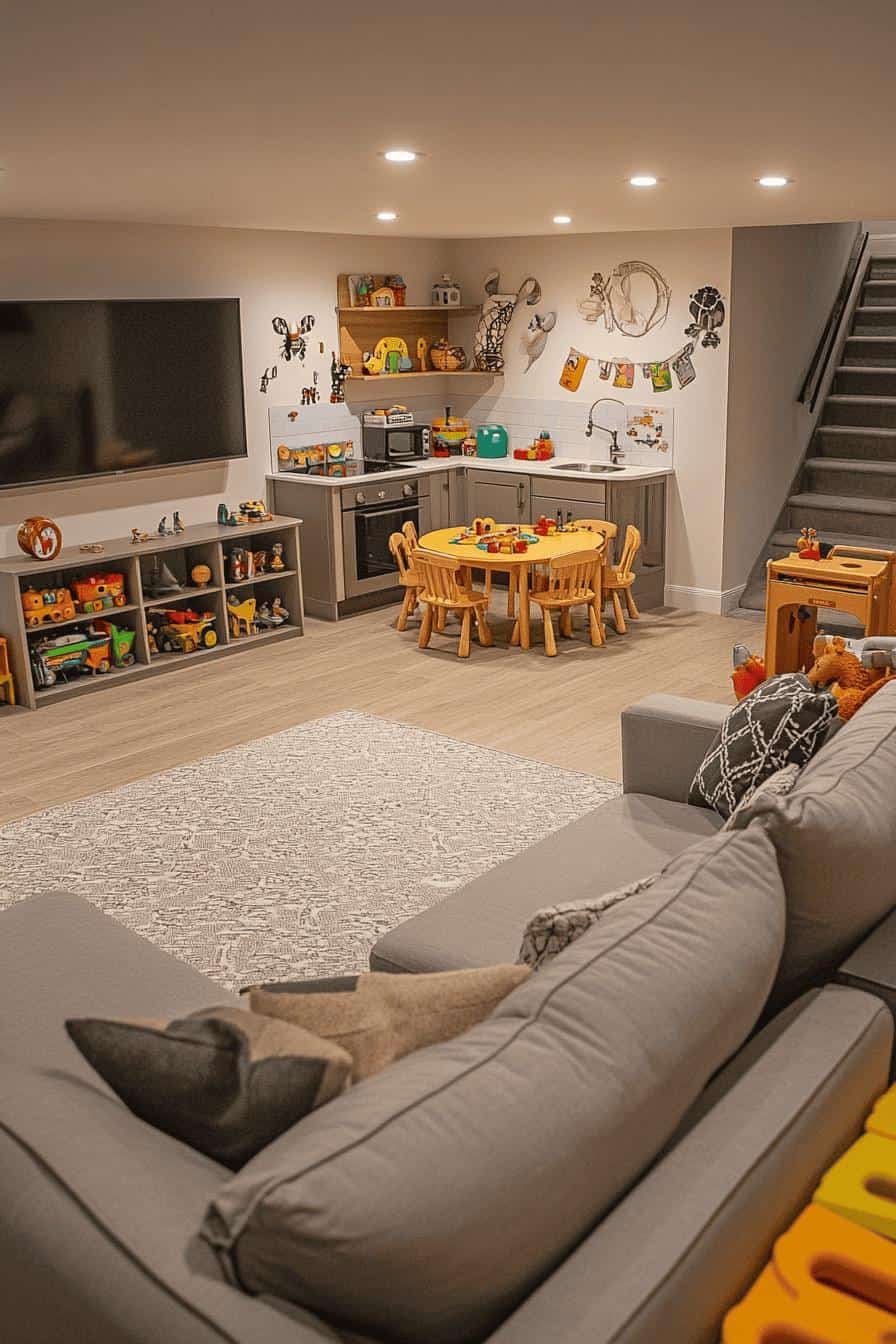 10 Basement Family Room Ideas For A Warm & Inviting Space | The Olive ...