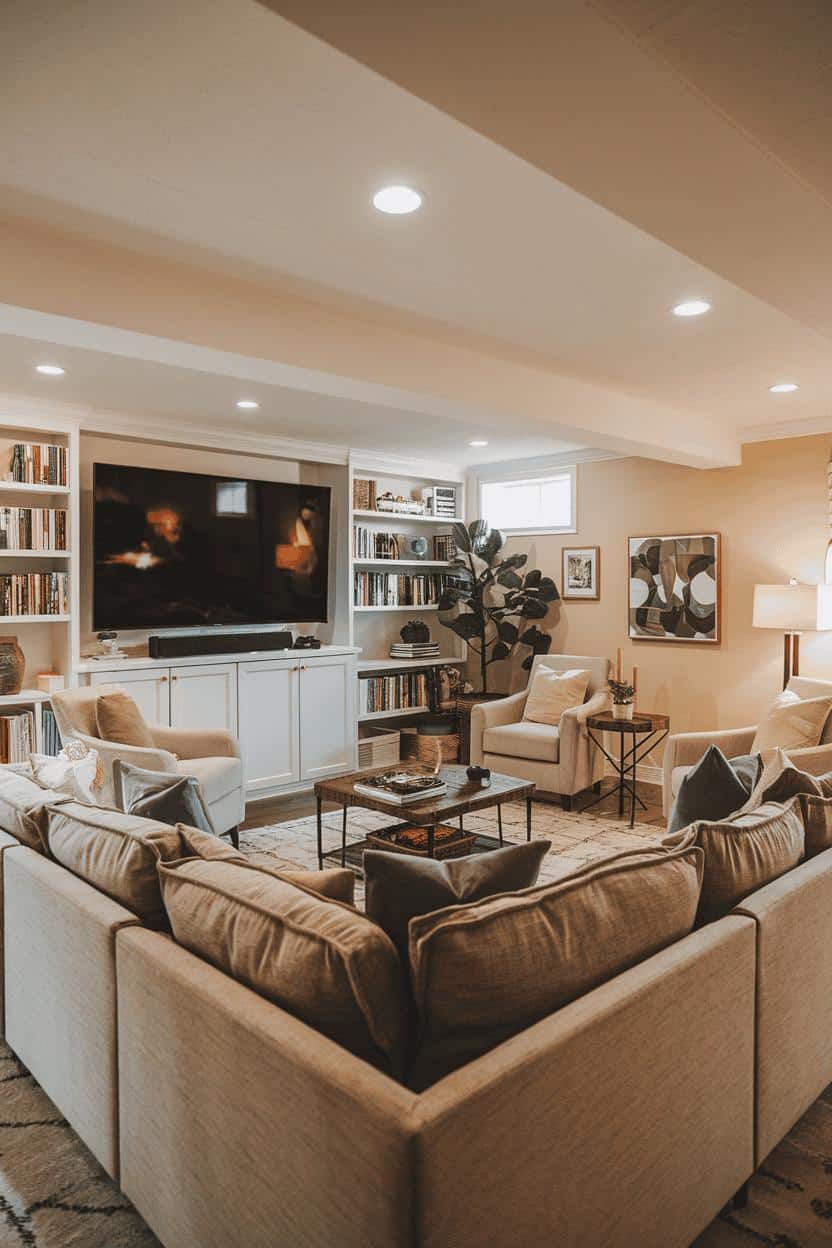 10 Basement Family Room Ideas For A Warm & Inviting Space | The Olive Branch Nest