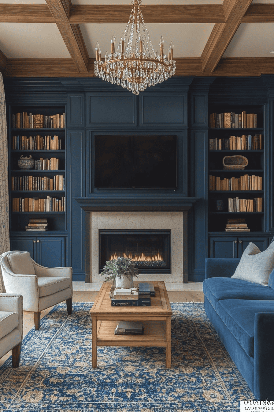 42 Inspiring Blue Living Room Ideas & Designs | The Olive Branch Nest
