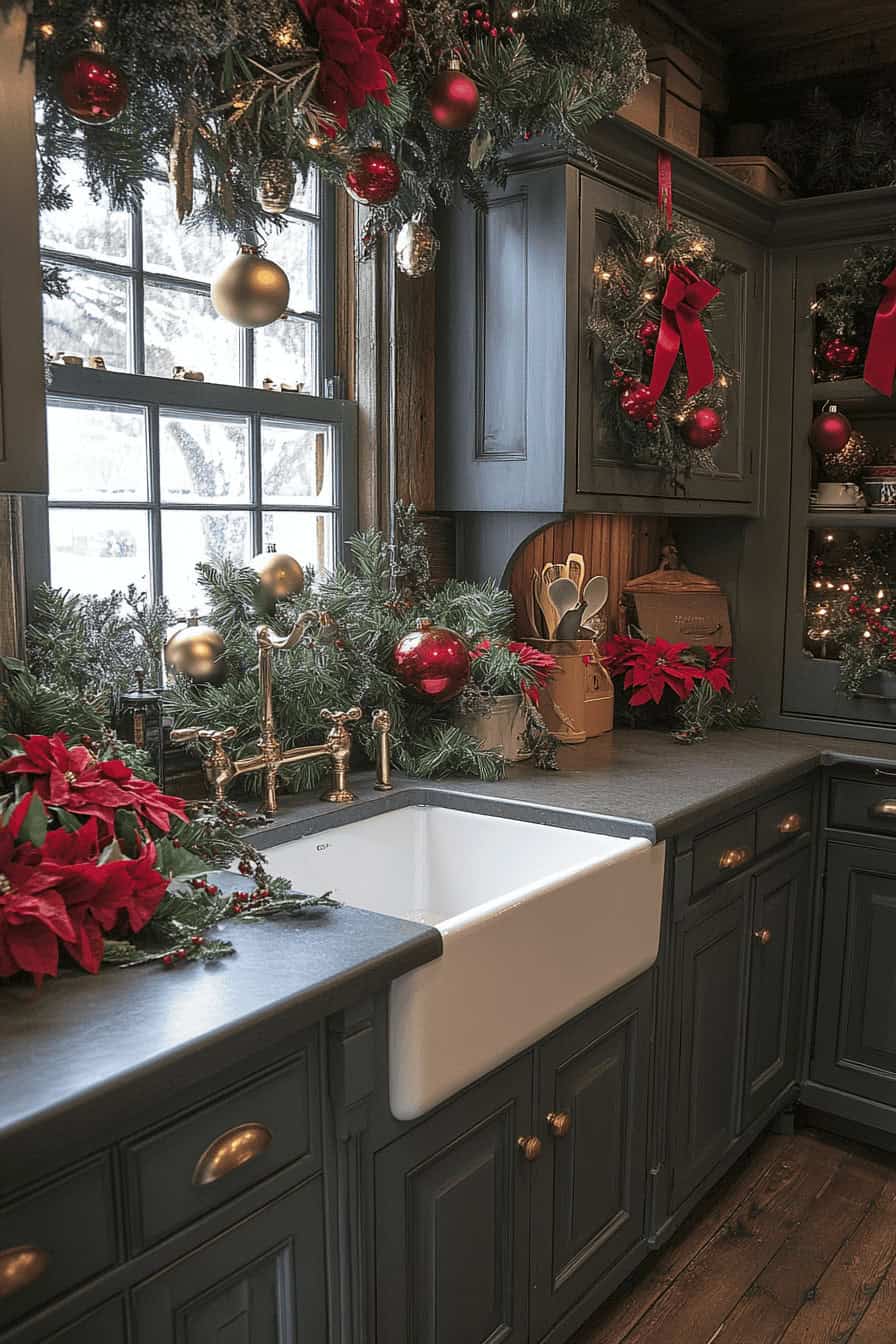 20 Creative Ideas For A Beautiful Christmas Kitchen | The Olive Branch Nest