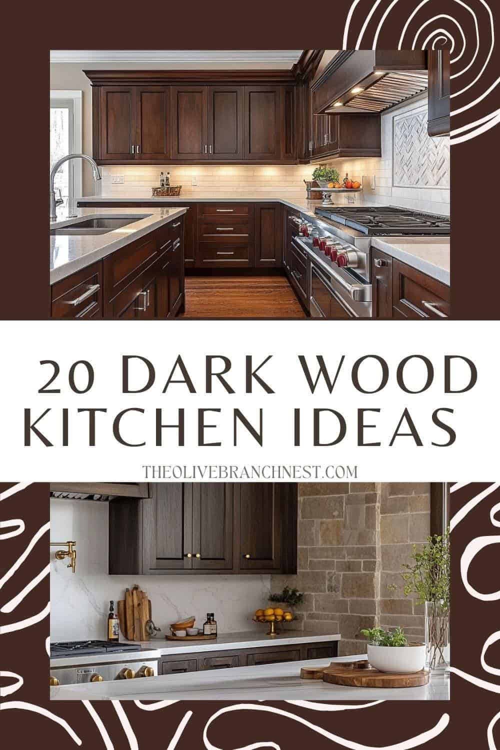 20 Inspiring Dark Wood Kitchen Ideas For A Chic And Cozy Look | The ...