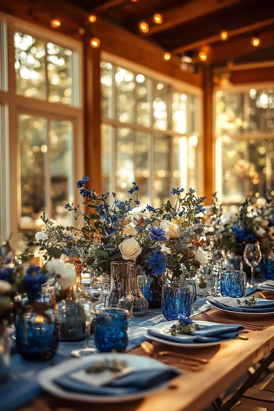 Dine In Style: 23 Gorgeous Blue And White Tablescapes | The Olive ...