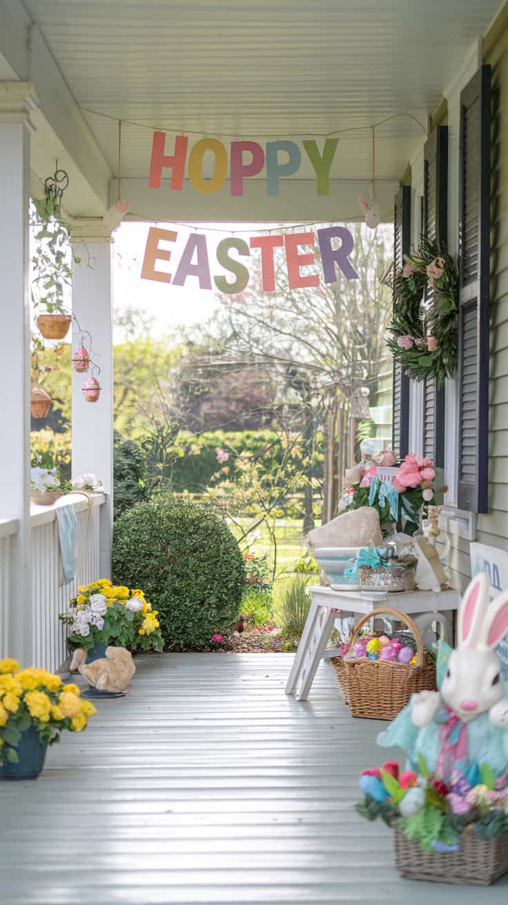 12 Easter Porch Decor Ideas To Welcome Spring In Style 🌸🐇 | The Olive ...