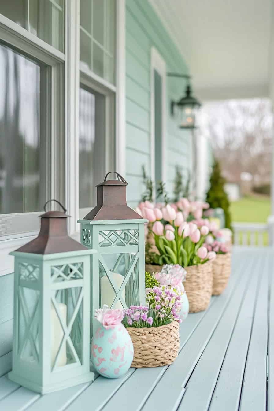 12 Easter Porch Decor Ideas To Welcome Spring In Style 🌸🐇 | The Olive ...