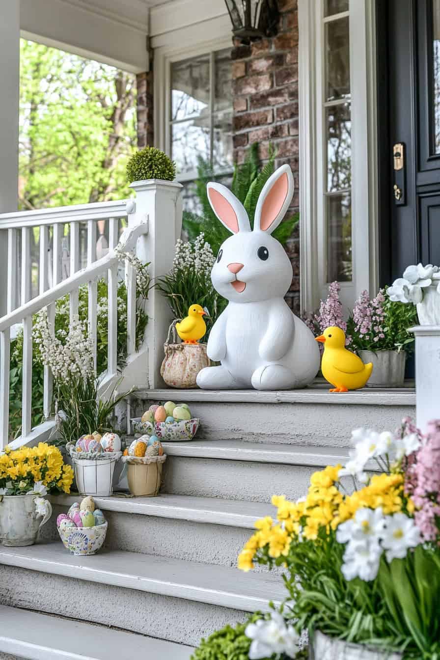 12 Easter Porch Decor Ideas To Welcome Spring In Style 🌸🐇 | The Olive ...