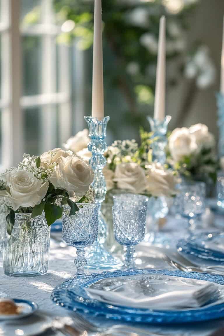 Dine In Style: 23 Gorgeous Blue And White Tablescapes | The Olive ...