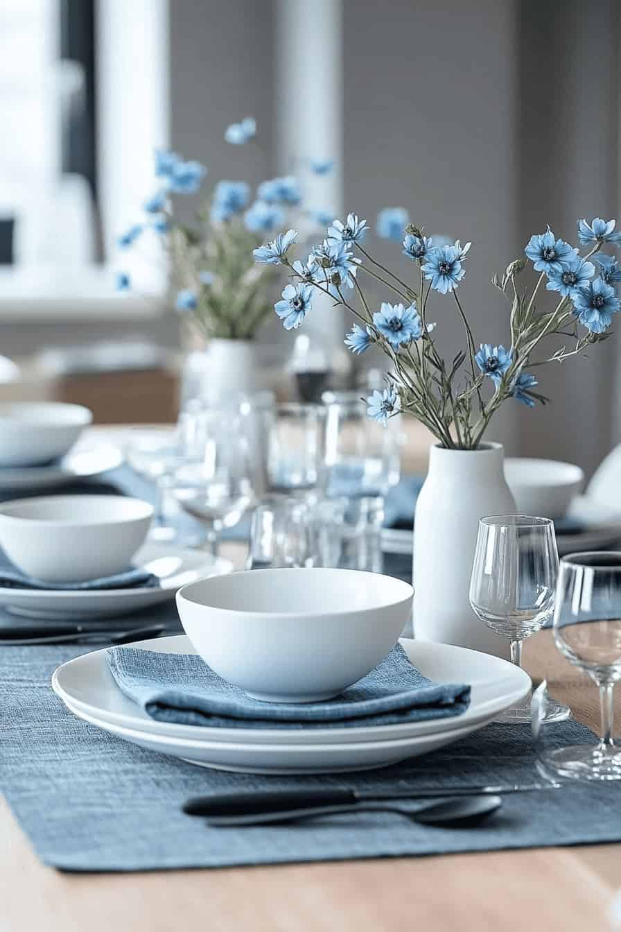 Dine In Style: 23 Gorgeous Blue And White Tablescapes | The Olive ...