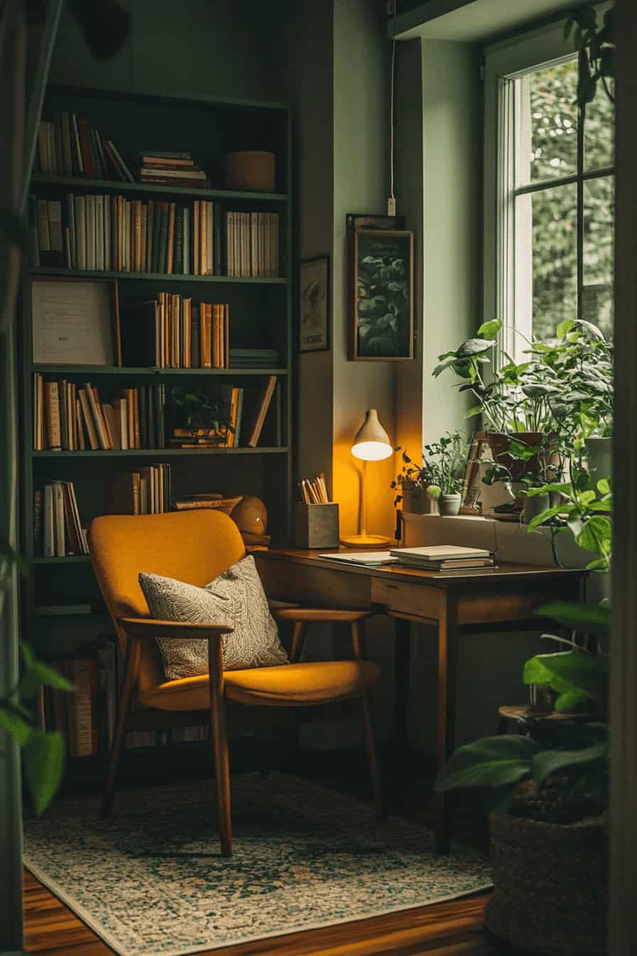 10 Moody Office Ideas For A Bold, Stylish Workspace | The Olive Branch Nest