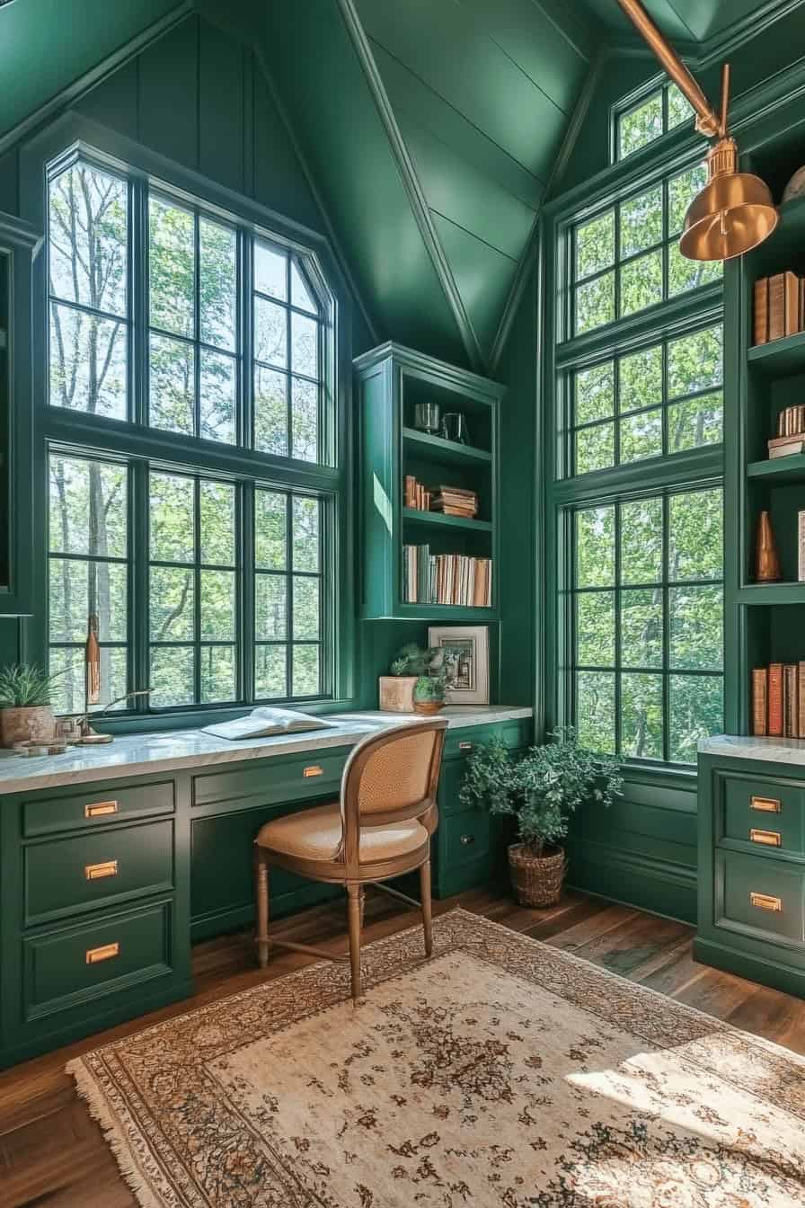 10 Moody Office Ideas For A Bold, Stylish Workspace | The Olive Branch Nest