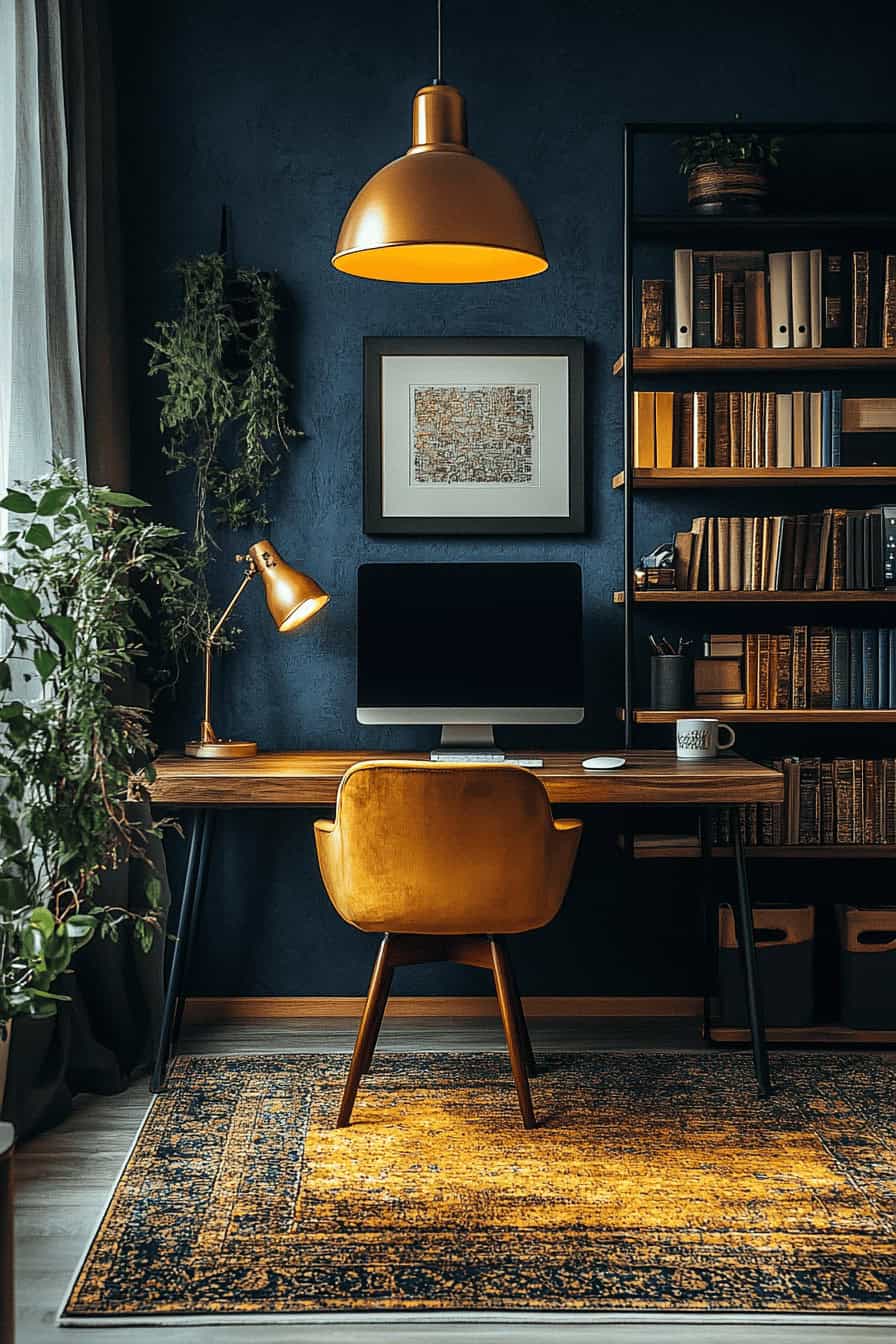 10 Moody Office Ideas For A Bold, Stylish Workspace | The Olive Branch Nest