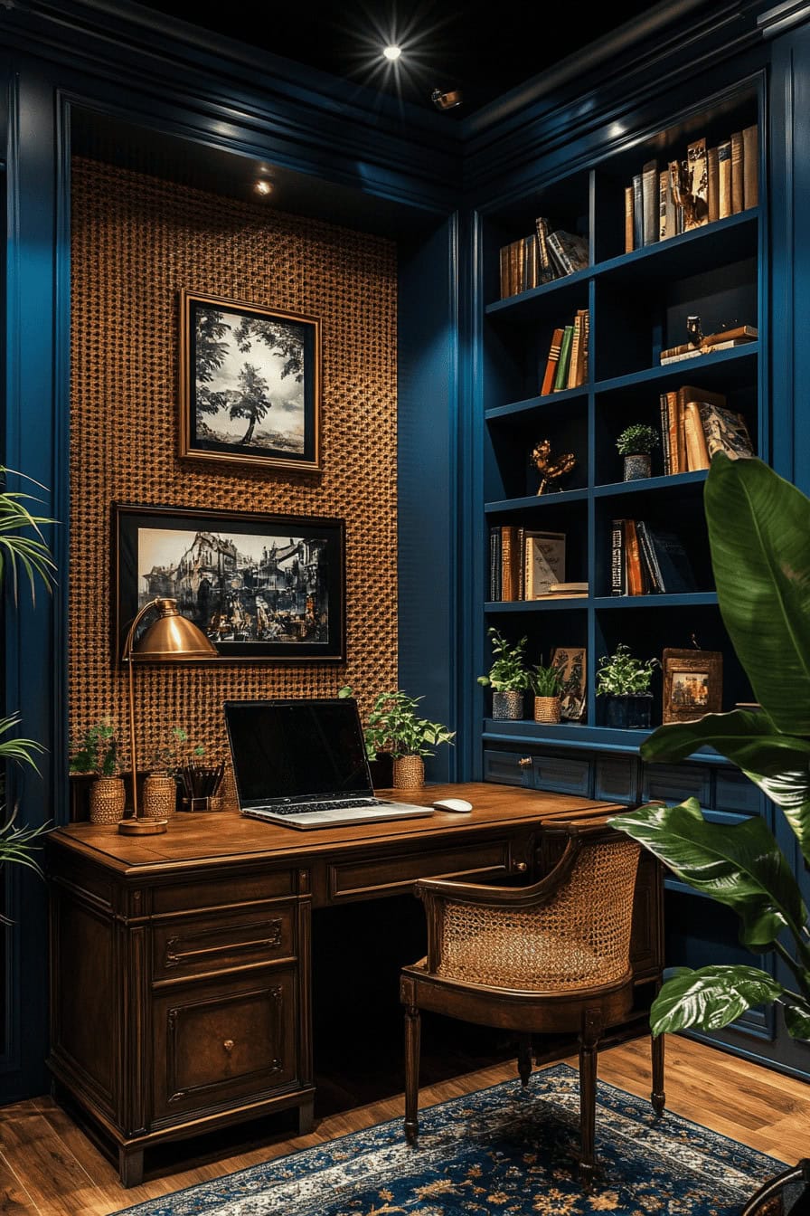 10 Moody Office Ideas For A Bold, Stylish Workspace | The Olive Branch Nest