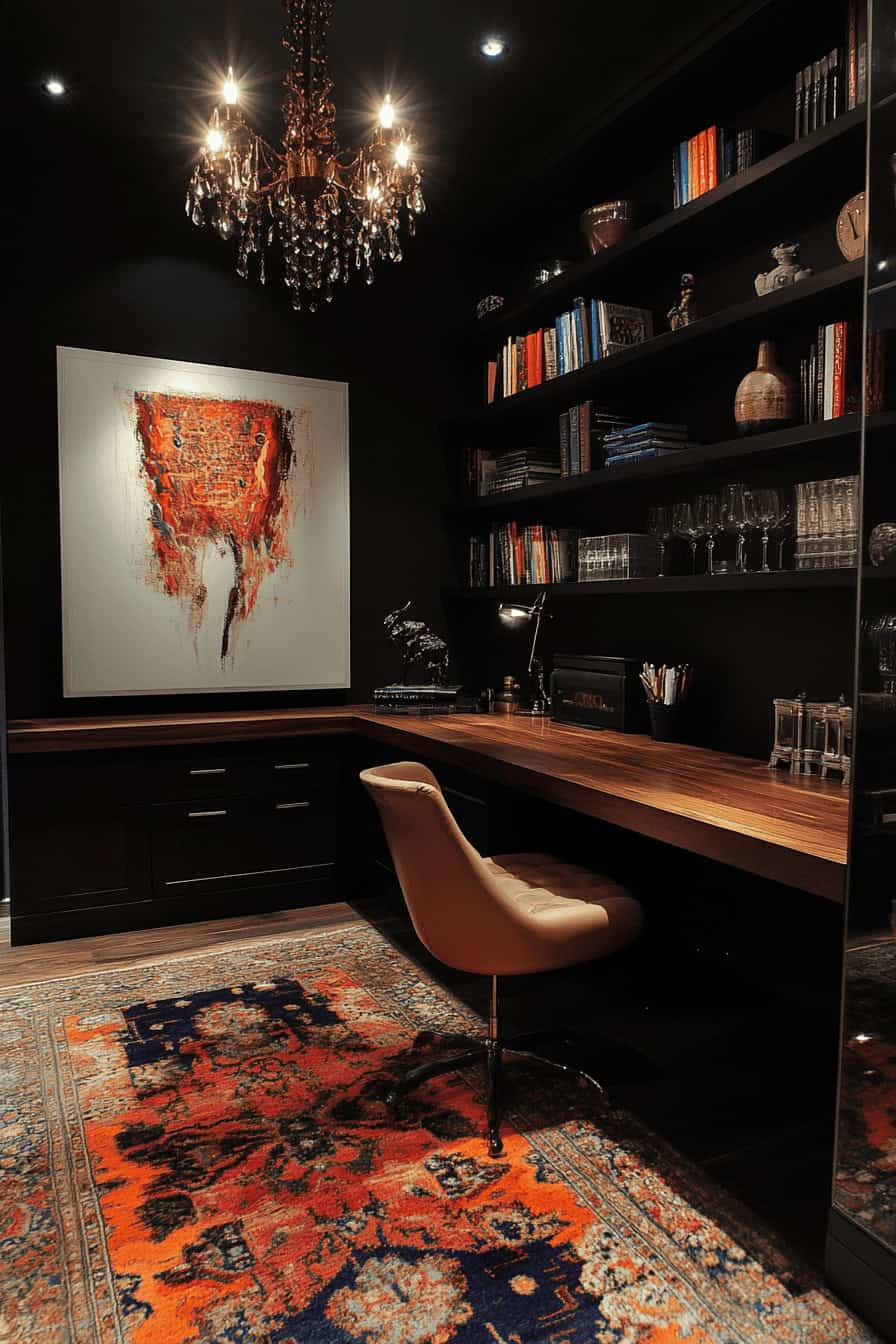 10 Moody Office Ideas For A Bold, Stylish Workspace | The Olive Branch Nest