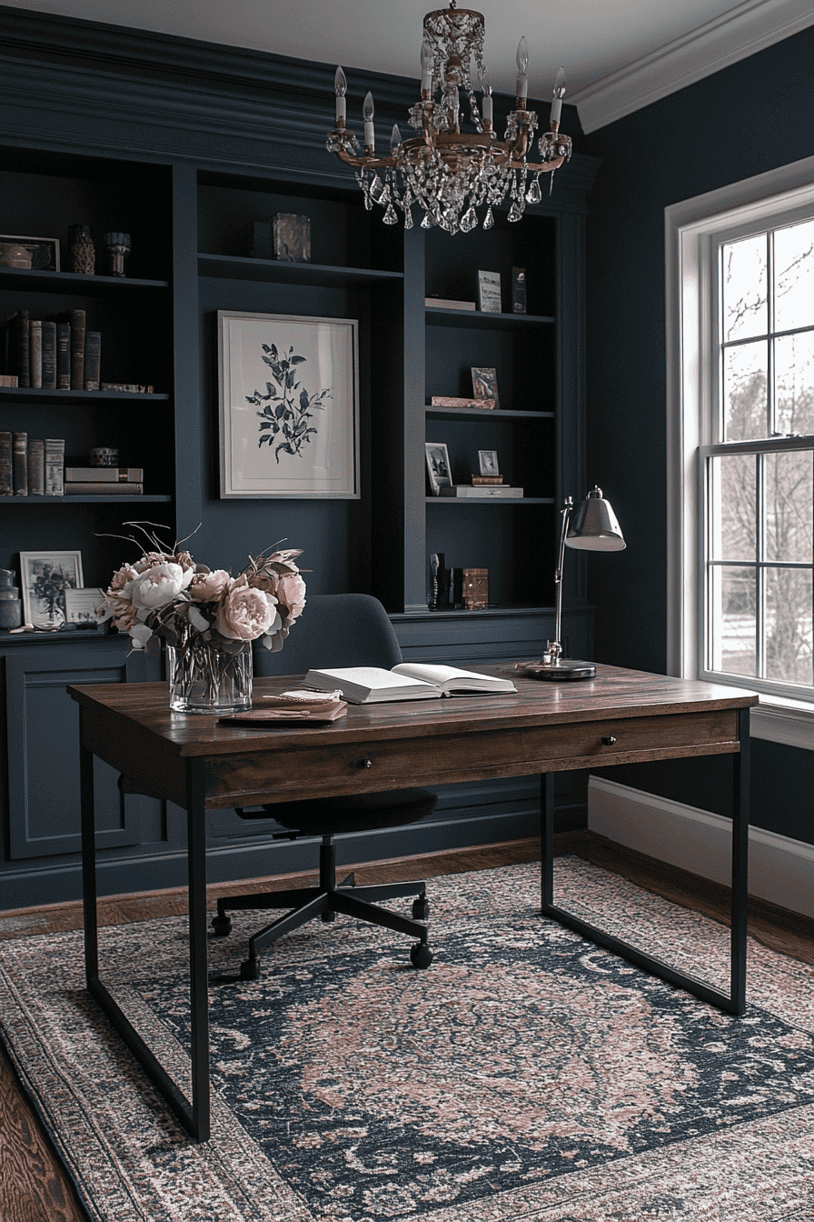 10 Moody Office Ideas For A Bold, Stylish Workspace | The Olive Branch Nest