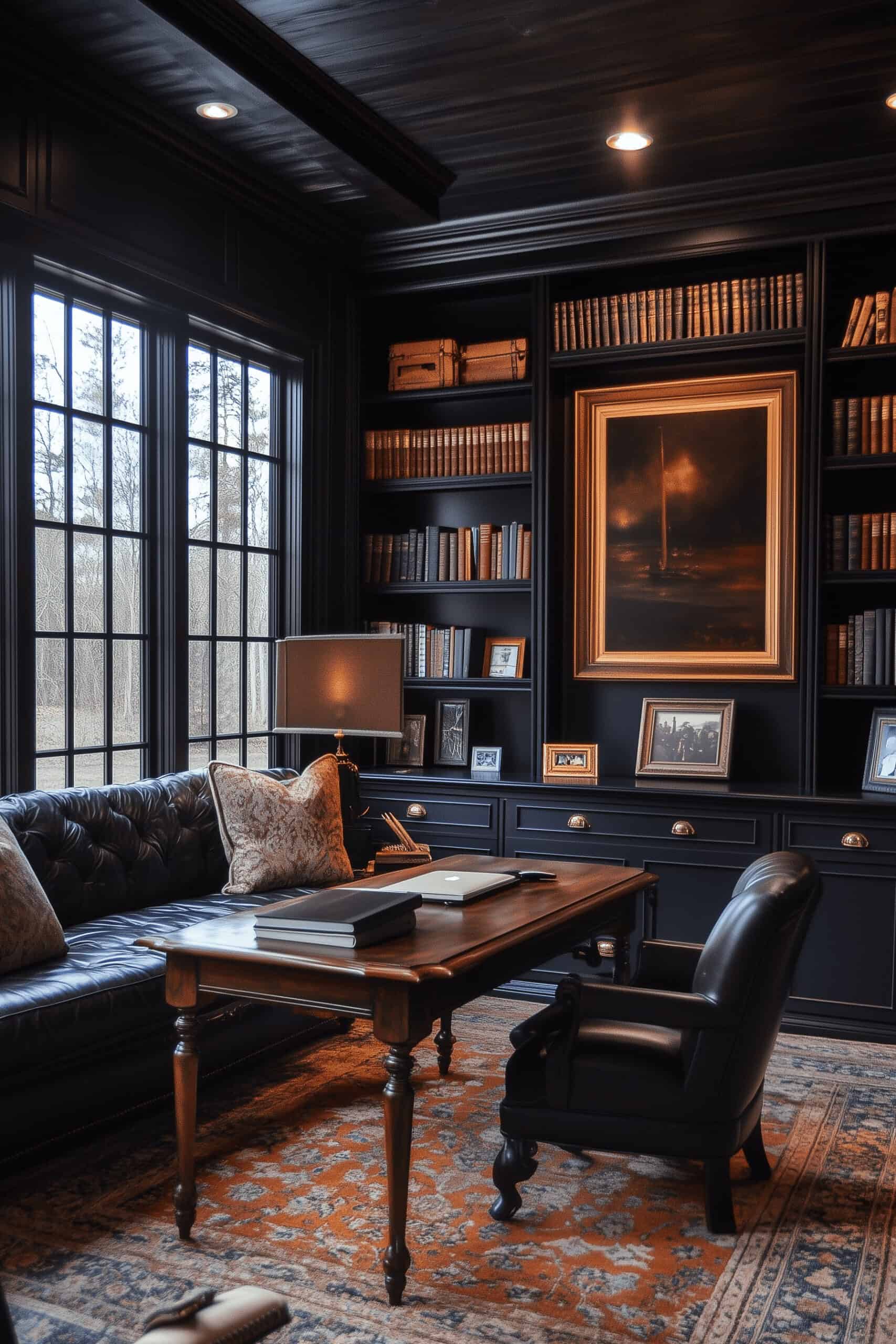 10 Moody Office Ideas For A Bold, Stylish Workspace | The Olive Branch Nest