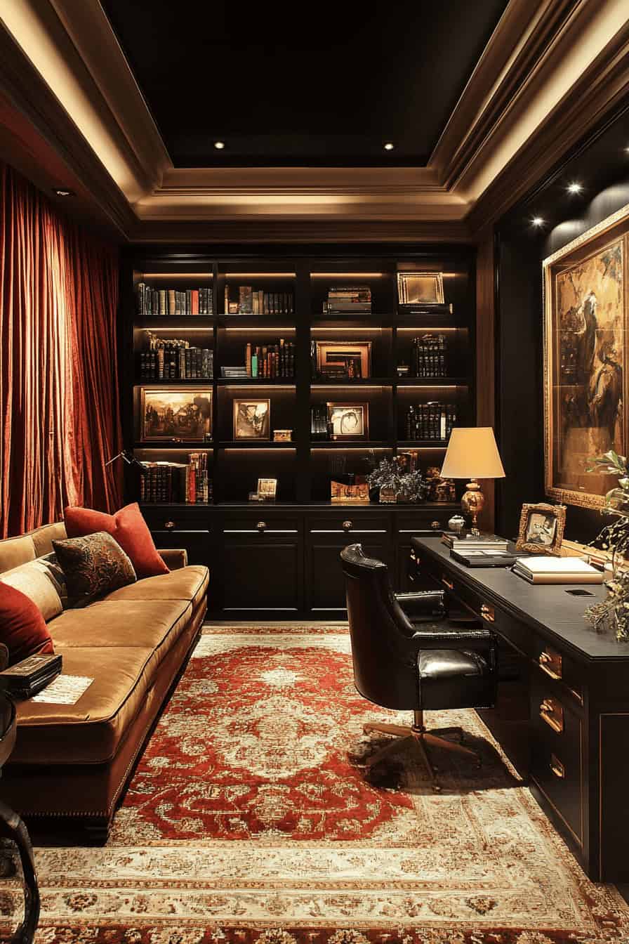 10 Moody Office Ideas For A Bold, Stylish Workspace | The Olive Branch Nest