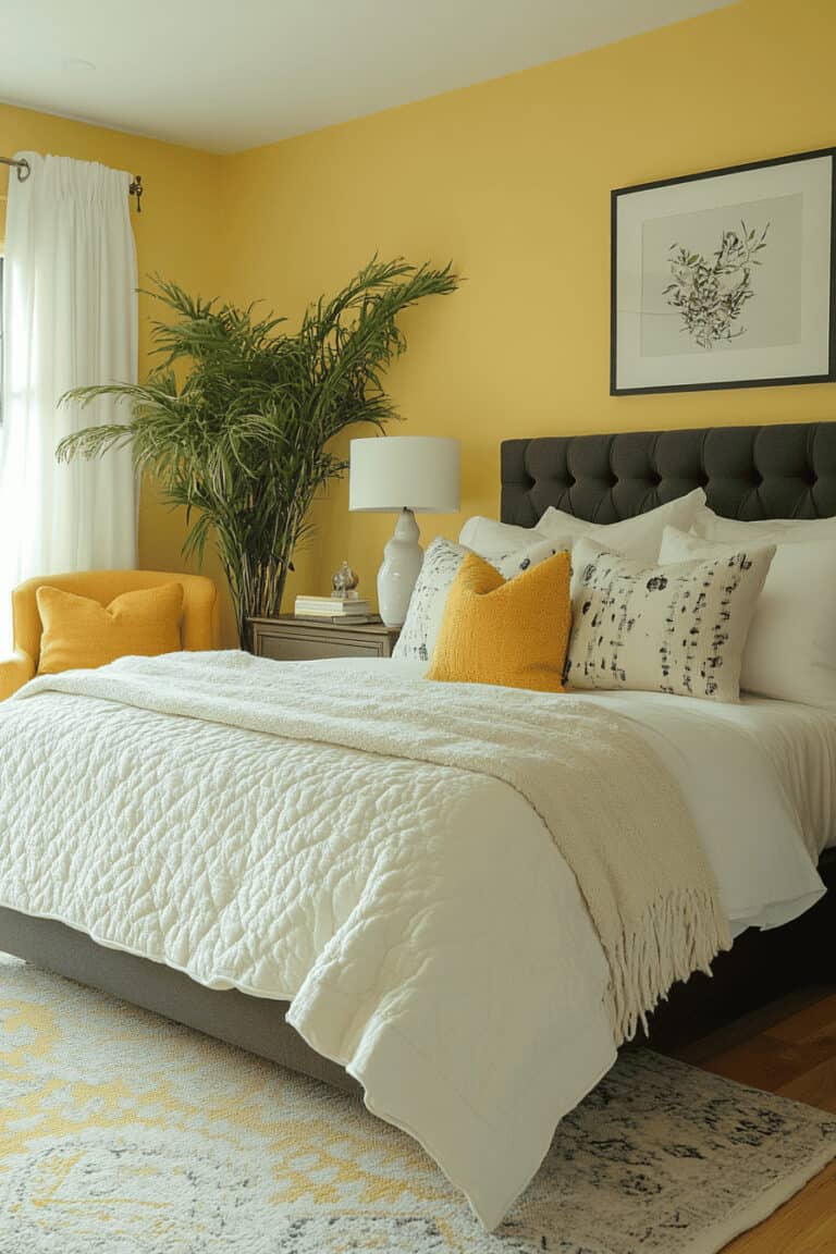 28 Yellow Bedroom Ideas For A Bright And Beautiful Room | The Olive ...