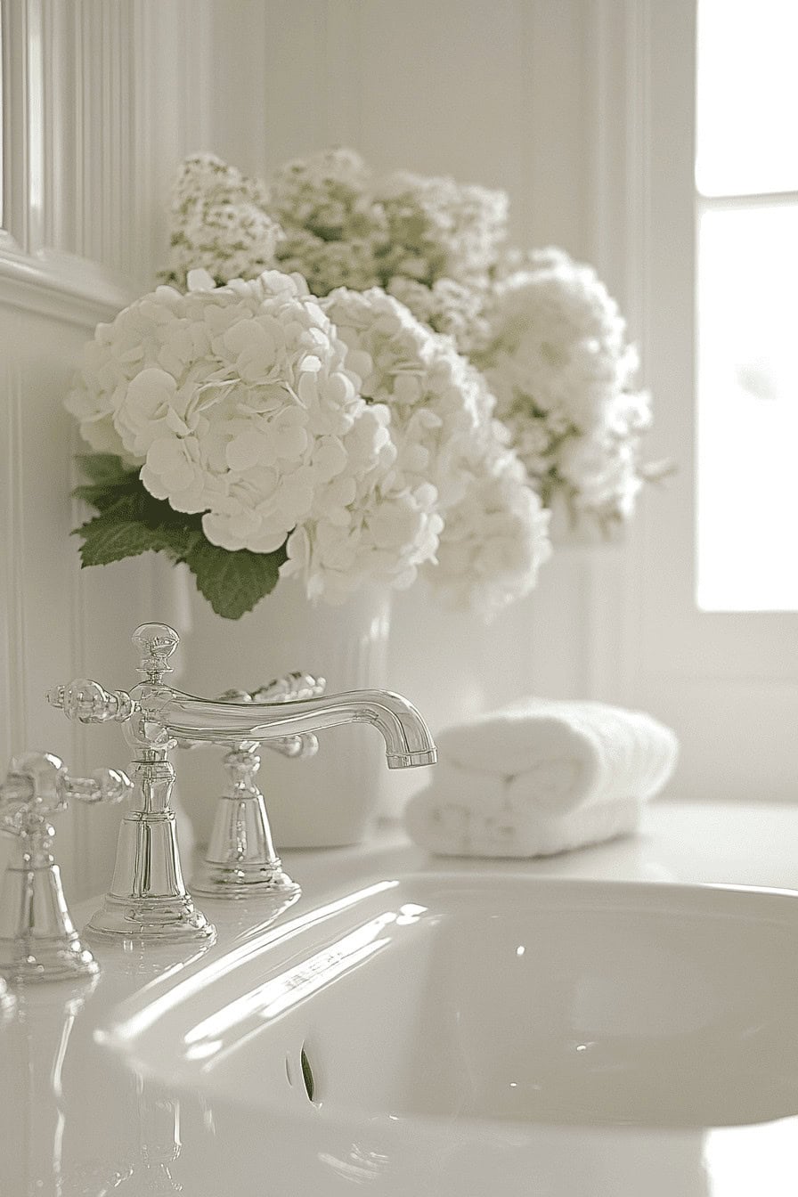 15 White Bathroom Ideas: Brighten Your Space | The Olive Branch Nest