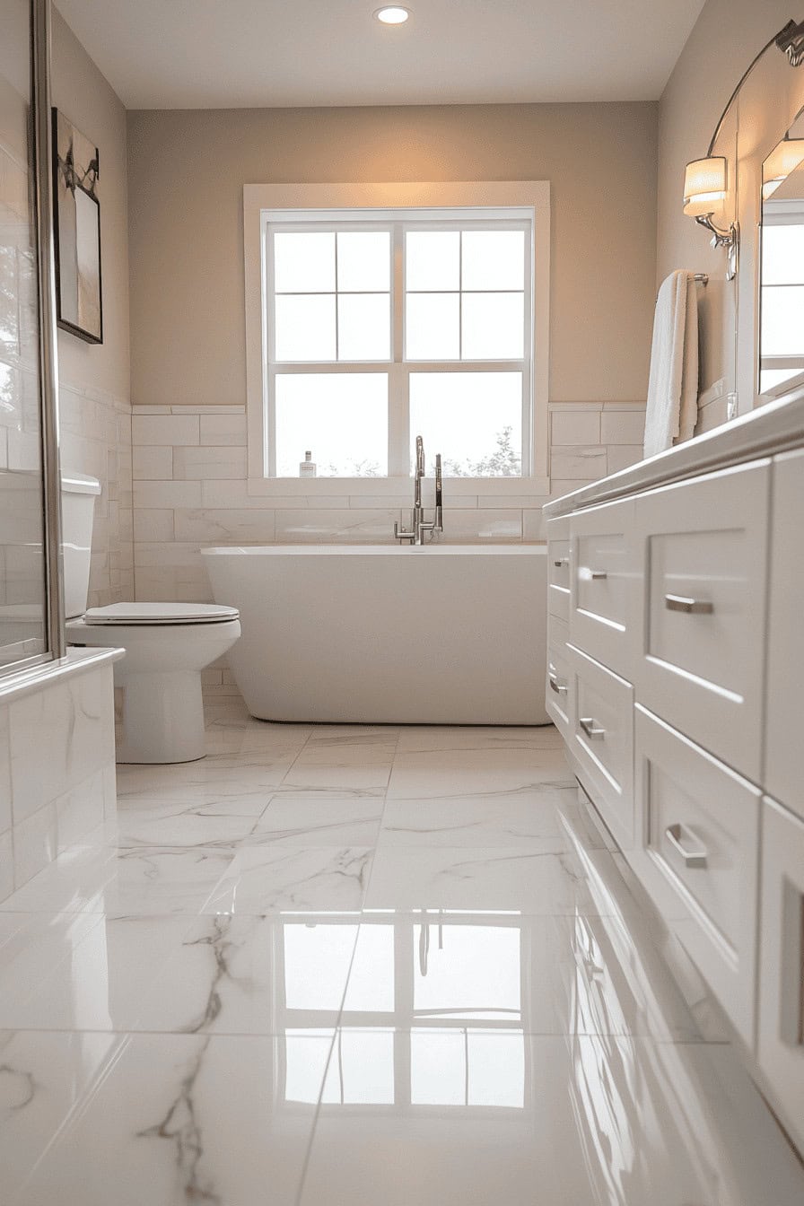 15 White Bathroom Ideas: Brighten Your Space | The Olive Branch Nest