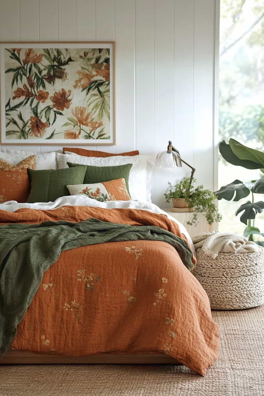 Earthy Elegance: 20 Stunning Terracotta Bedrooms | The Olive Branch Nest