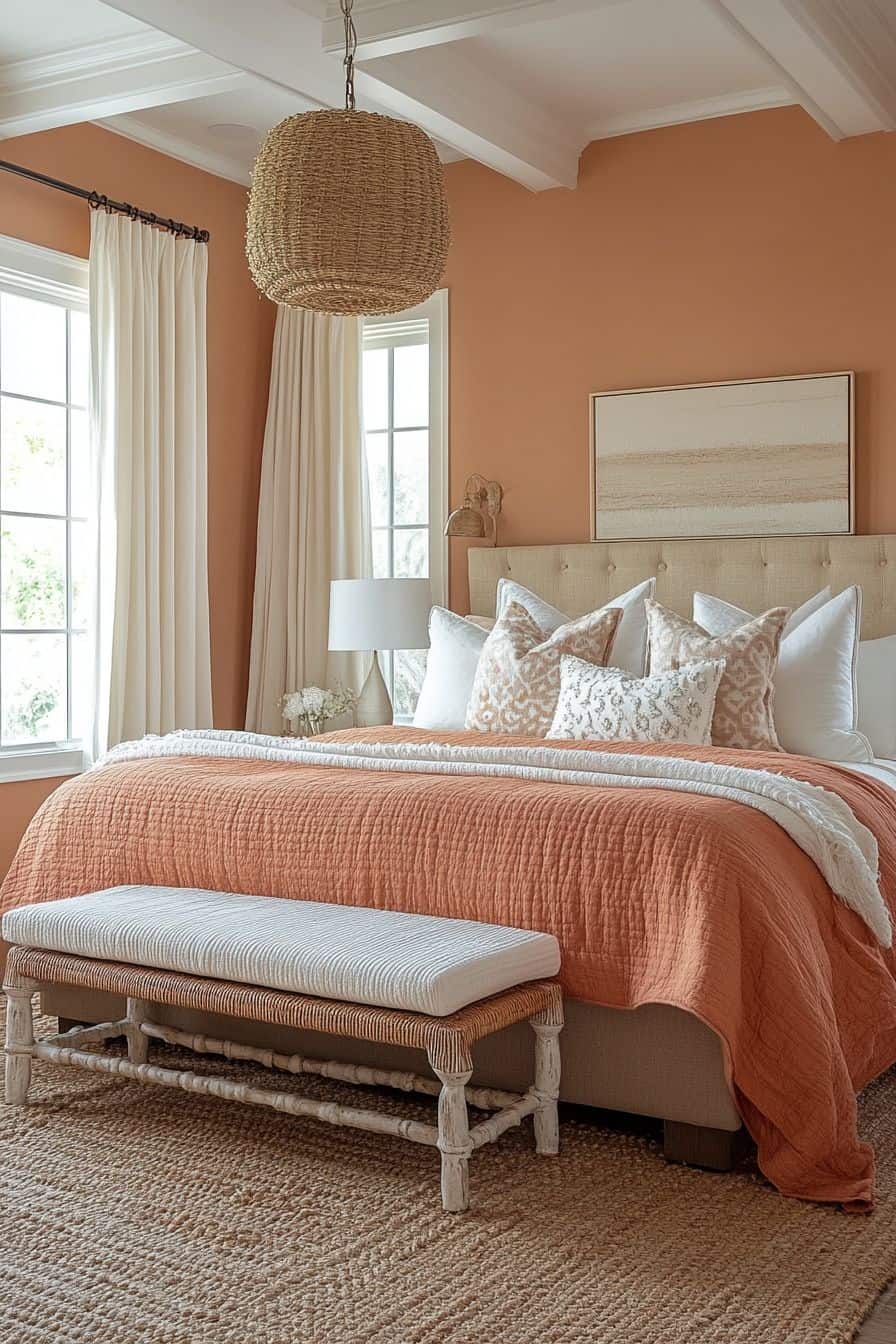 Earthy Elegance: 20 Stunning Terracotta Bedrooms | The Olive Branch Nest