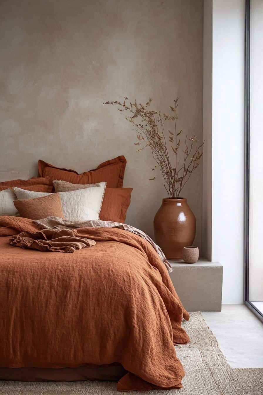 Earthy Elegance: 20 Stunning Terracotta Bedrooms | The Olive Branch Nest