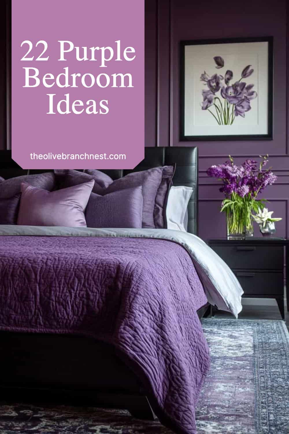 22 Purple Bedrooms That Redefine Style And Comfort | The Olive Branch Nest