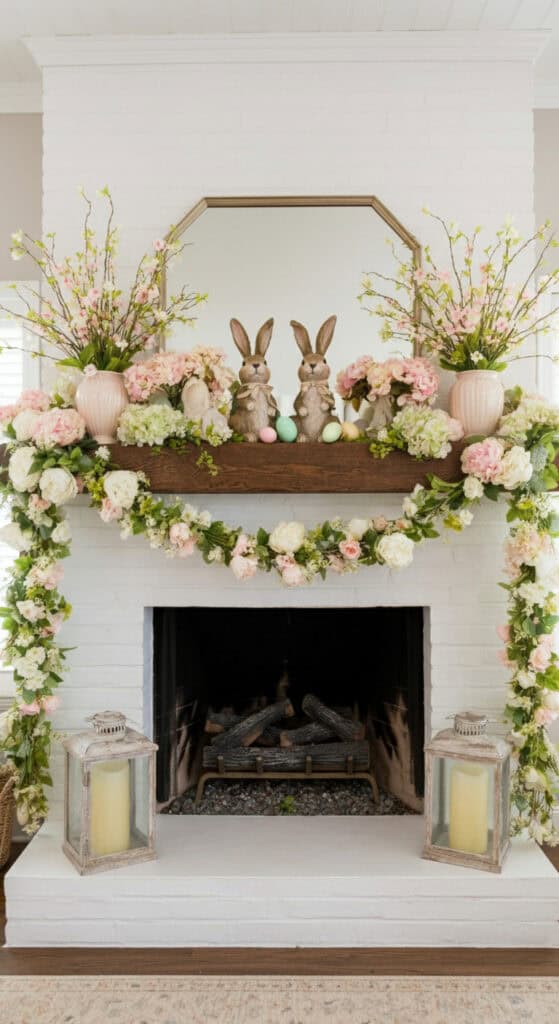 12 Easter Mantel Ideas That Will Make You So Hoppy | The Olive Branch Nest