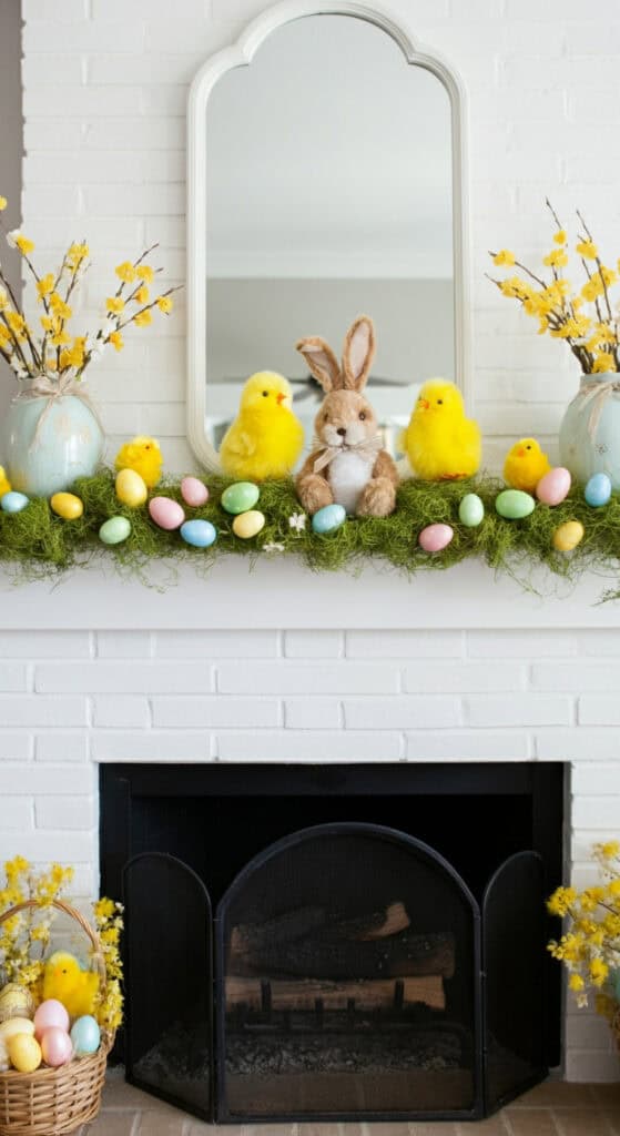 12 Easter Mantel Ideas That Will Make You So Hoppy | The Olive Branch Nest