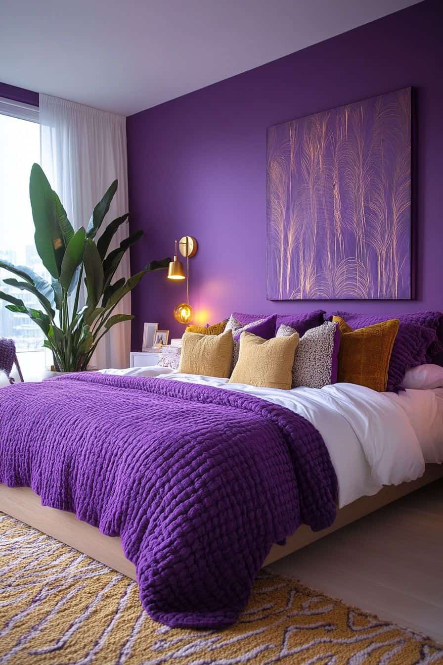22 Purple Bedrooms That Redefine Style And Comfort | The Olive Branch Nest
