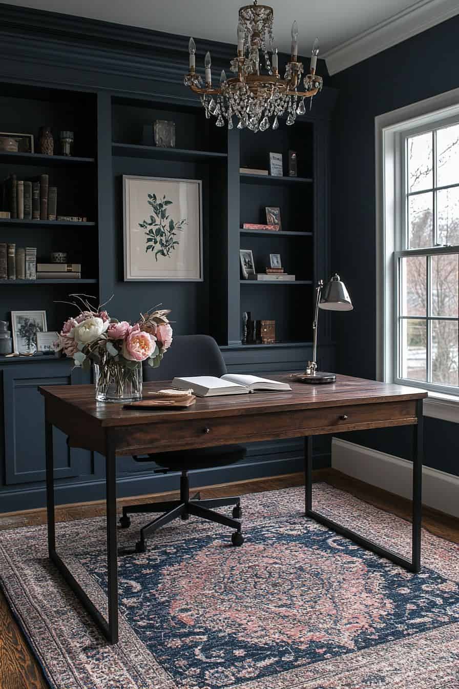 17 Ways To Style A Moody Home Office | The Olive Branch Nest