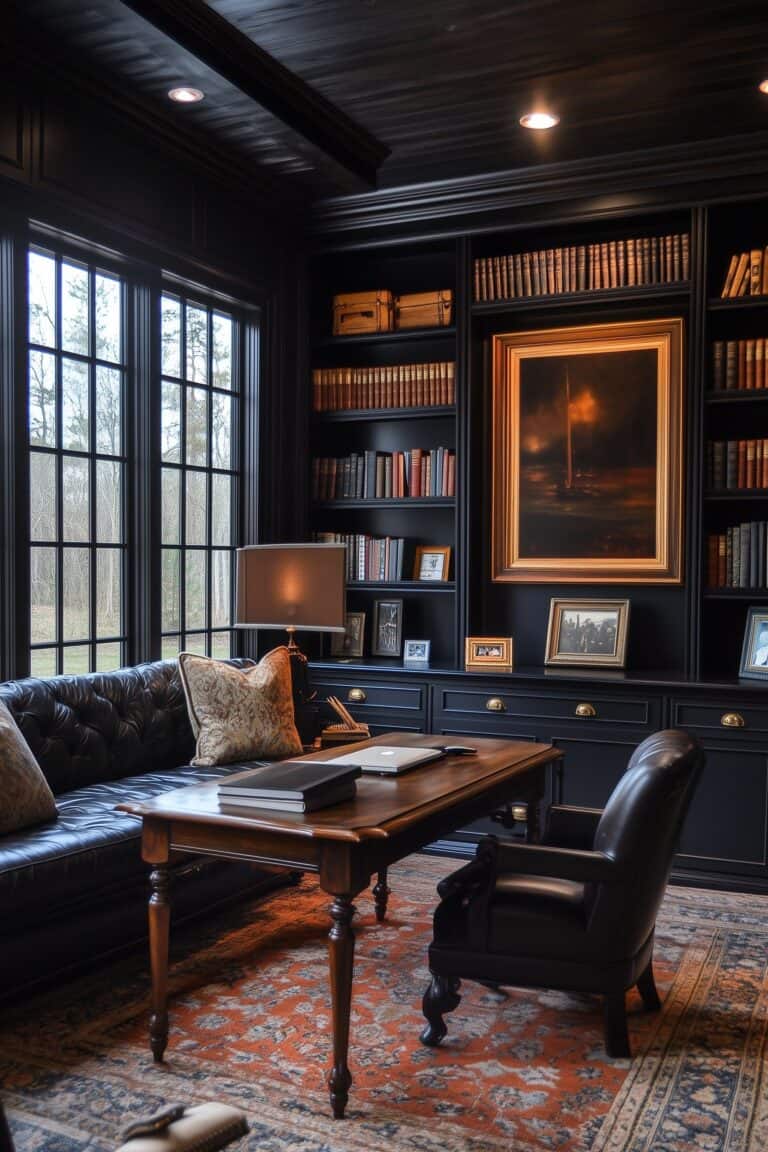 17 Ways To Style A Moody Home Office | The Olive Branch Nest
