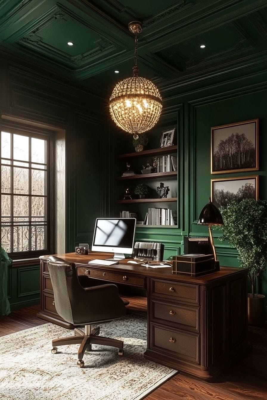 17 Ways To Style A Moody Home Office | The Olive Branch Nest